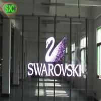 China Rental Curtain Digital Transparent LED Screen MBI5124 IC Customized Brightness for sale