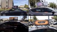China P6 Car LED Sign Display RGB 3 in 1 Pixel Configuration 960x320mm 5000nits for sale