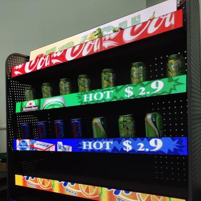 China Indoor P1.875 COB Shelf LED Screen 900x60mm High Brightness 800cd for Supermarket Retail Store for sale