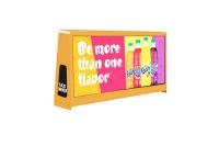 China P6 Full Color LED Car Roof Sign Display Double Side Waterproof WiFi 4G Remote Control for sale