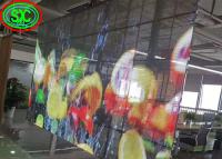 China Indoor Transparent LED Screen P3.9-7.8 Full Color SMD Curved Glass Display 1000x500mm for sale