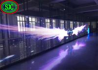 China Energy Saving Iron Cabinet IP65 Transparent Led Curtain Display for sale