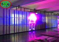 China Full Color HD Flexible Transparent LED Panel 4000cd/sqm 1000x500mm Glass Display for sale