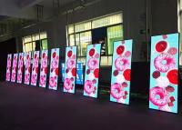 China Indoor P3 Poster LED Display 2000x630mm with Stand Base and Pulleys for Advertising for sale