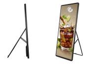China Indoor P3 Poster LED Display 2000x630mm with Stand Base and Pulleys for Advertising for sale