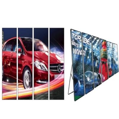 China Aluminum Cabinet P1.86mm LED Poster Display 172x86 Resolution Indoor Advertising Screen for sale