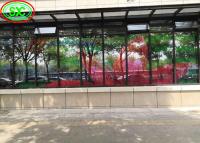 China Indoor Transparent LED Screen P3.9-7.8 Full Color SMD Curved Glass Display 1000x500mm for sale