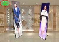 China Indoor P2.5 Full Color LED Poster Screen 3840Hz Refresh Rate Wireless USB 4G Smart Control for sale