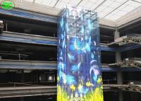 China P3.9 P7.8 Indoor 5000cd/m2 Transparent Led Screen for sale
