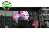 China SMD1921 Transparent LED Display G3.91-7.8125 4500cd Indoor Window Screen for sale