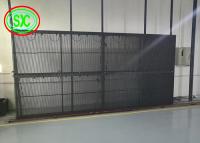 China P3.91 3.9x7.8mm SMD 1919 Transparent LED Curtain Display 14kg/sqm 2500cd/m2 for sale