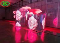 China Indoor Outdoor P3.91 P7.82 Transparent Full Color LED Screen 500x1000mm 6000cd M2 for sale