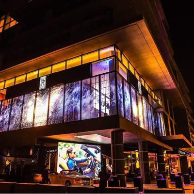 China P3.91-7.82 Transparent LED Glass Wall Display 5000cd/sqm Brightness 160° Viewing Angle for sale