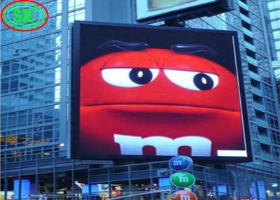 China P10 Outdoor Waterproof Full Color LED Screen 5500cd Brightness 10000 Pixels per Square Meter for sale