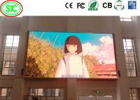 China Outdoor Full Color LED Display 6mm Pixel Pitch 1920Hz Refresh Rate Wall Mount for sale