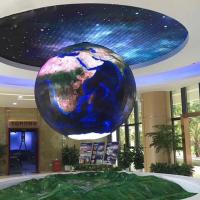 China 360° Outdoor Sphere LED Display 3.91mm Pixel Pitch 500x500mm Cabinet 2000cd/m² Brightness for sale