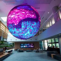 China HD Indoor Ball Sphere LED Display 64×32 Dots Resolution 4mm Pixel Pitch 62500 Dots/m² Full Color for sale