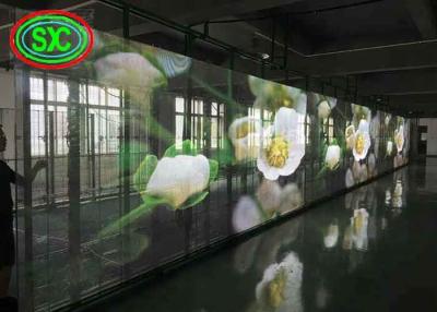 China P4 Full Color Transparent LED Screen 62500 Pixels High Brightness Advertising Billboard for sale