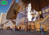 China P3.91 Transparent LED Screen 1000x500mm Indoor Window Decoration 85% Transparency for sale