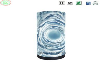 China P3.91 360 Degree Cylinder LED Display Outdoor Column Screen 500x500mm Cabinet 2000cd/m² Brightness for sale