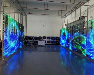 China Transparent LED Display P7.82 5000cd/m2 High Brightness Glass Window Advertising Screen for sale