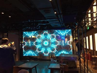 China Outdoor Full Color Rental Fixed P7.82 Transparent LED Screen for sale