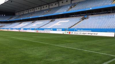 China Outdoor P8 LED Stadium Perimeter Display 15625 Pixels per sqm 8000cd Brightness for Football Advertising for sale