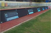 China Outdoor Waterproof P6 P8 P10 Stadium Perimeter LED Scoreboard Advertising Screen 1800cd Brightness for sale