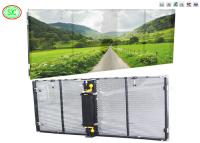 China P3.91-7.82 Transparent LED Screen 1000x500mm 3000cd/m2 for Shopping Mall Glass Curtain Wall for sale