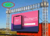 China Outdoor full color P6 led display wall hanging cabinet 1/8 scan code for sale