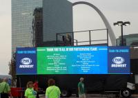 China Outdoor P6 LED Advertising Display Screen 384x192mm SMD 3528 27778 Pixels per sqm for sale