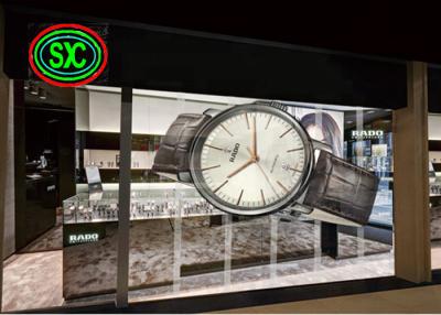 China P3.91 Transparent LED Screen 1000x500mm High Brightness 5000cd Indoor Advertising Display for sale