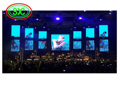 China Indoor Rental P3.91 LED Display 6500cd Brightness 500x1000mm Cabinet for Stage Show for sale