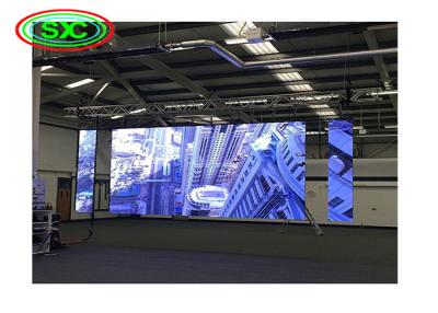 China Indoor LED Video Wall P4 4mm Pitch 1200cd Brightness 62500 Dots Rental Display for sale