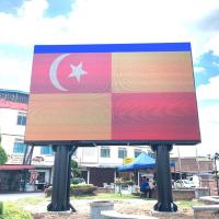 China P6mm Outdoor Full Color LED Advertising Display 1/8 Scan 5000cd Brightness for sale