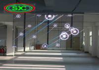 China SMD1921 5000cd/sqm P3.91 See Through Glass Screen for sale