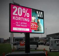 China Outdoor P8 SMD LED Display 8000cd/m2 High Brightness IP68 Waterproof Advertising Screen 15625 Pixels/m2 for sale