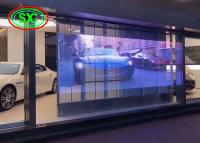 China Indoor P3.91-7.82mm Transparent LED Screen 1500nits SMD Video Wall for Showcase for sale