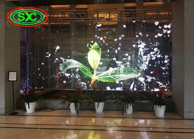 China Indoor Transparent LED Screen 3.91mm 7.8125mm SMD1921 for Shopping Mall Display for sale