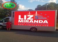 China Waterproof HD Mobile LED Truck Advertising Display 6500cd/m2 Brightness 6mm Pixel Pitch for sale