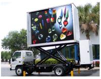 China Outdoor Full Color LED Display Truck P10 10000pixels/m2 7000cd/m2 Mobile Advertising Screen for sale