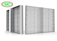 China Indoor Transparent LED Display 3.91x7.82mm Seamless Full Color Screen 4500cd for sale