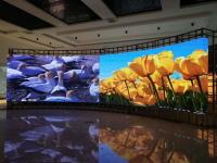 China Indoor LED Video Wall P3.91 500x500mm Curved Cabinet Die Cast Aluminum 1200cd Brightness for sale