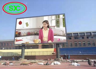 China P10 Outdoor LED Advertising Screen 320x160mm Module 10000dots/m² 3 Years Warranty for sale