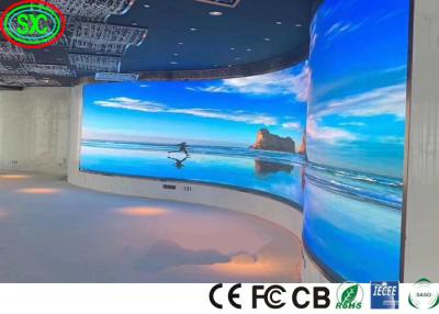 China Curve P3.91 Advertising LED Screen 3500 Nits High Definition Video Wall for Commercial Display for sale