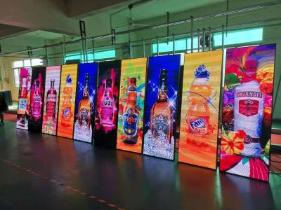 China SCX LED Poster Display P2.5 640x192 WiFi 4G Indoor Advertising Screen for sale