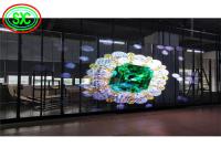 China Indoor Transparent LED Screen P3.91-7.8125 4500cd Brightness 16384dots for sale