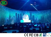 China P3.91 Curved Stage LED Display 1300cd/m2 SMD1010 Full Color 500x500mm Cabinet for sale