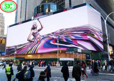 China P8 Outdoor Full Color L Shape LED Display 6000cd Brightness 1/4 Scan for Commercial Advertising for sale