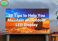 China Nationstar P10 Outdoor LED Display Panel 640x640mm 6000cd/m2 IP65 Video Wall Screen for sale
